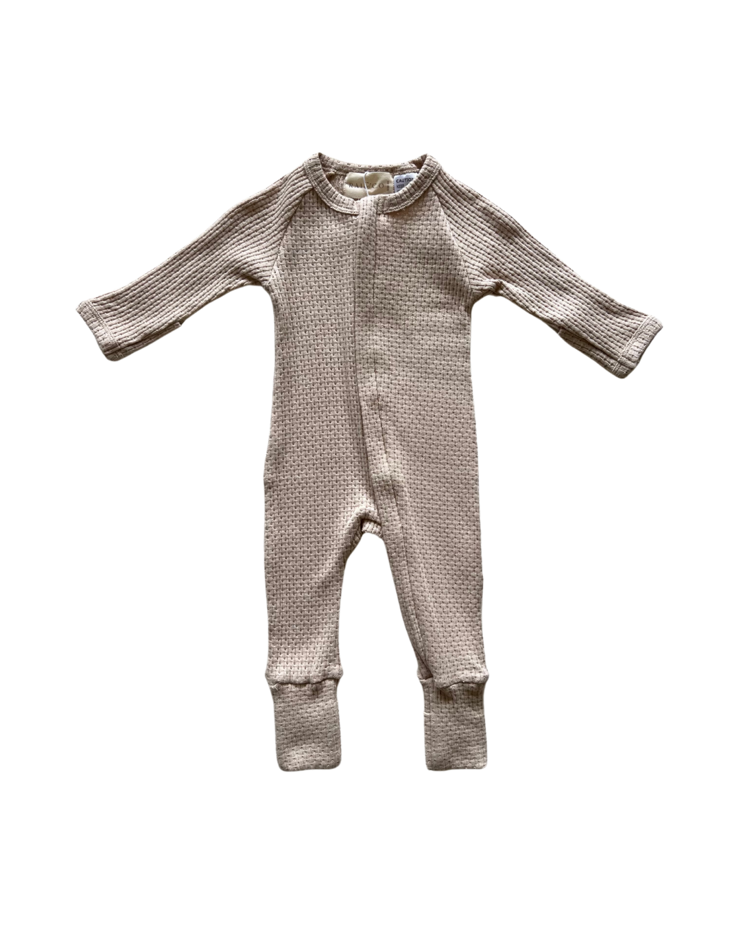 Cotton Baby Wear | Knitted Beige Jumpsuit